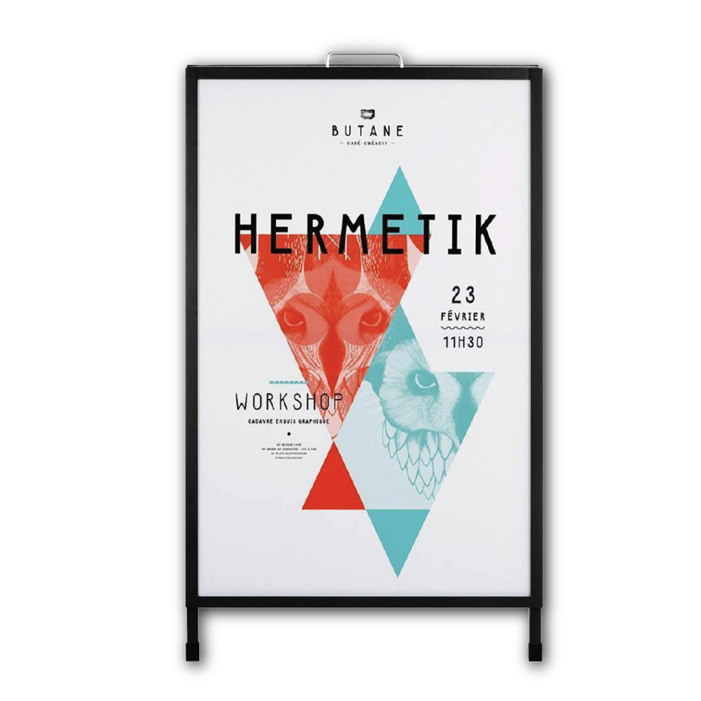 Metal Rod A-Frame Signs - Nize Printing